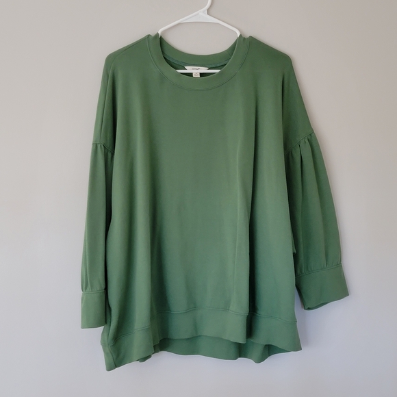 Terra & Sky | Tops | Terra Sky Olive Green Womens Sweatshirt | Poshmark